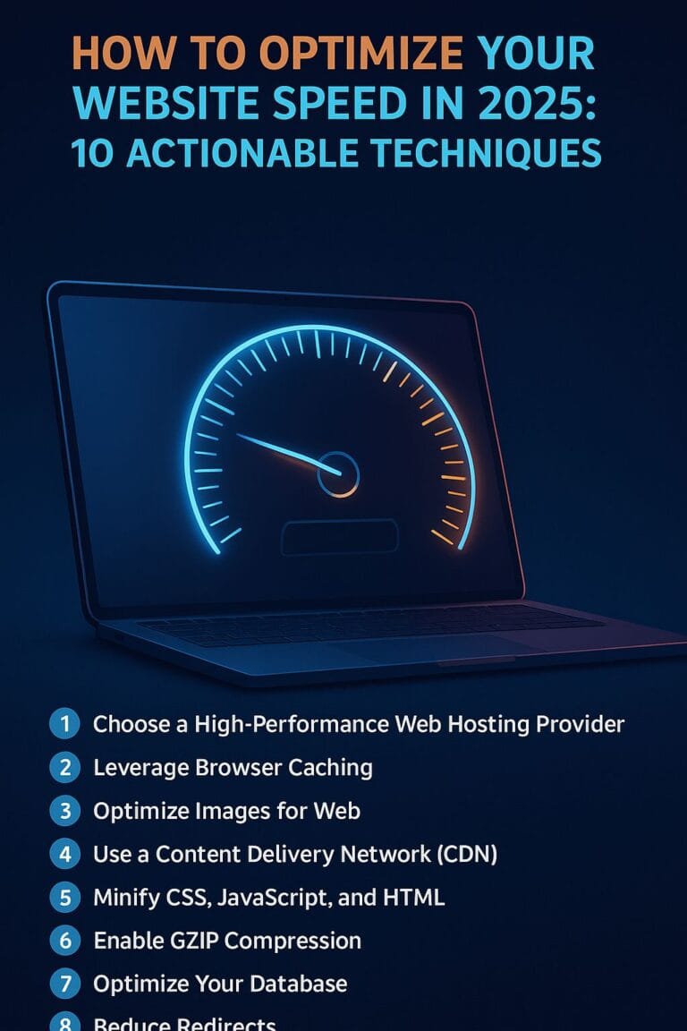 How to Optimize Your Website Speed in 2025: 10 Actionable Techniques - Hostiax – Compare and ...